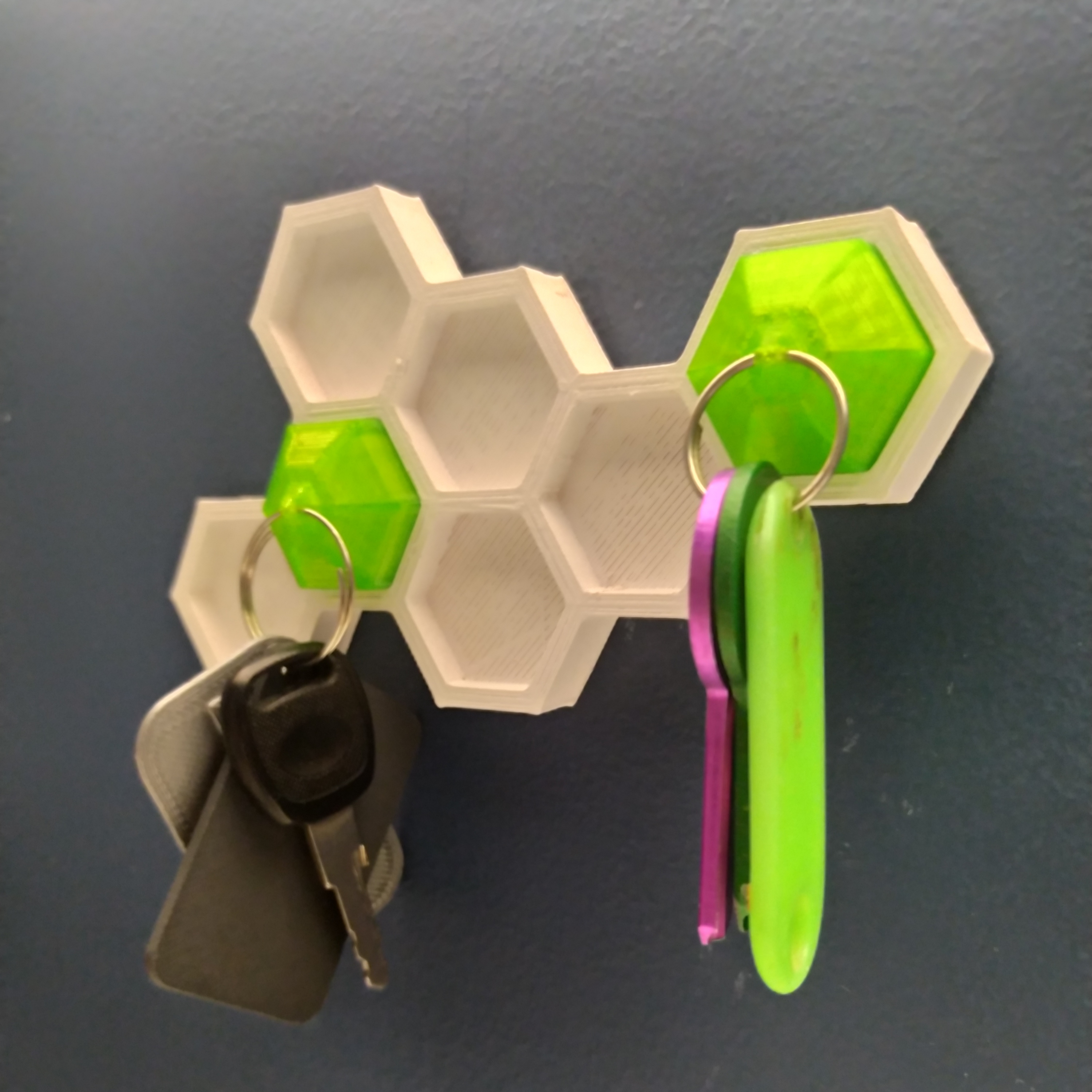 STL file Honeycomb keyholder・3D printer model to download・Cults