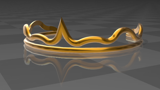 Free STL file Golden Crown・3D printable model to download・Cults