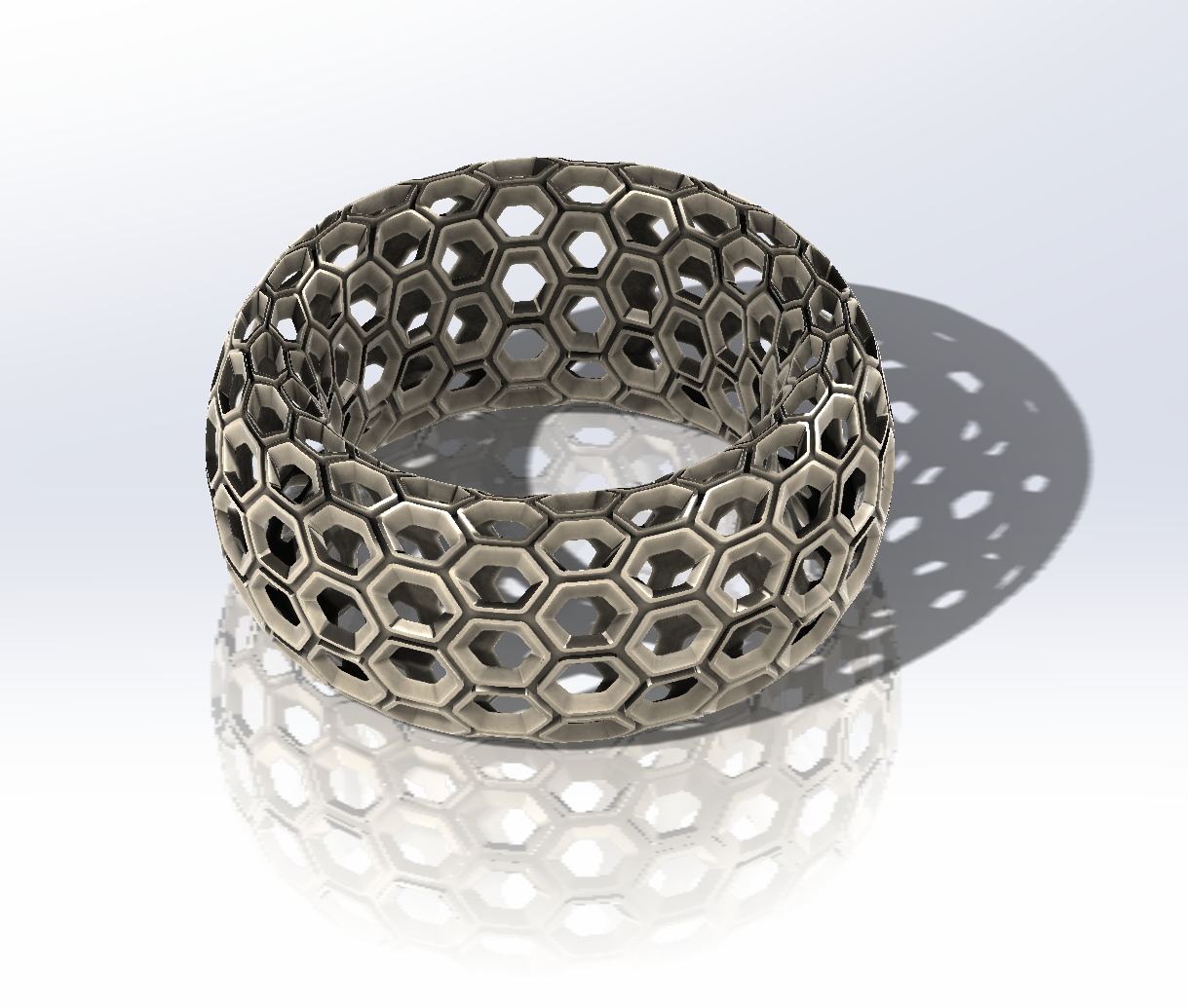 Free STL file Honeycomb pattern bracelet 🎨・3D print design to download ...