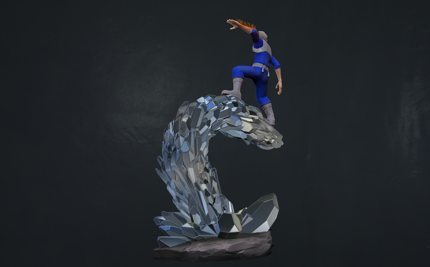 3D file todoroki - my hero academia - mha 3d print statue 💬・3D printing ...