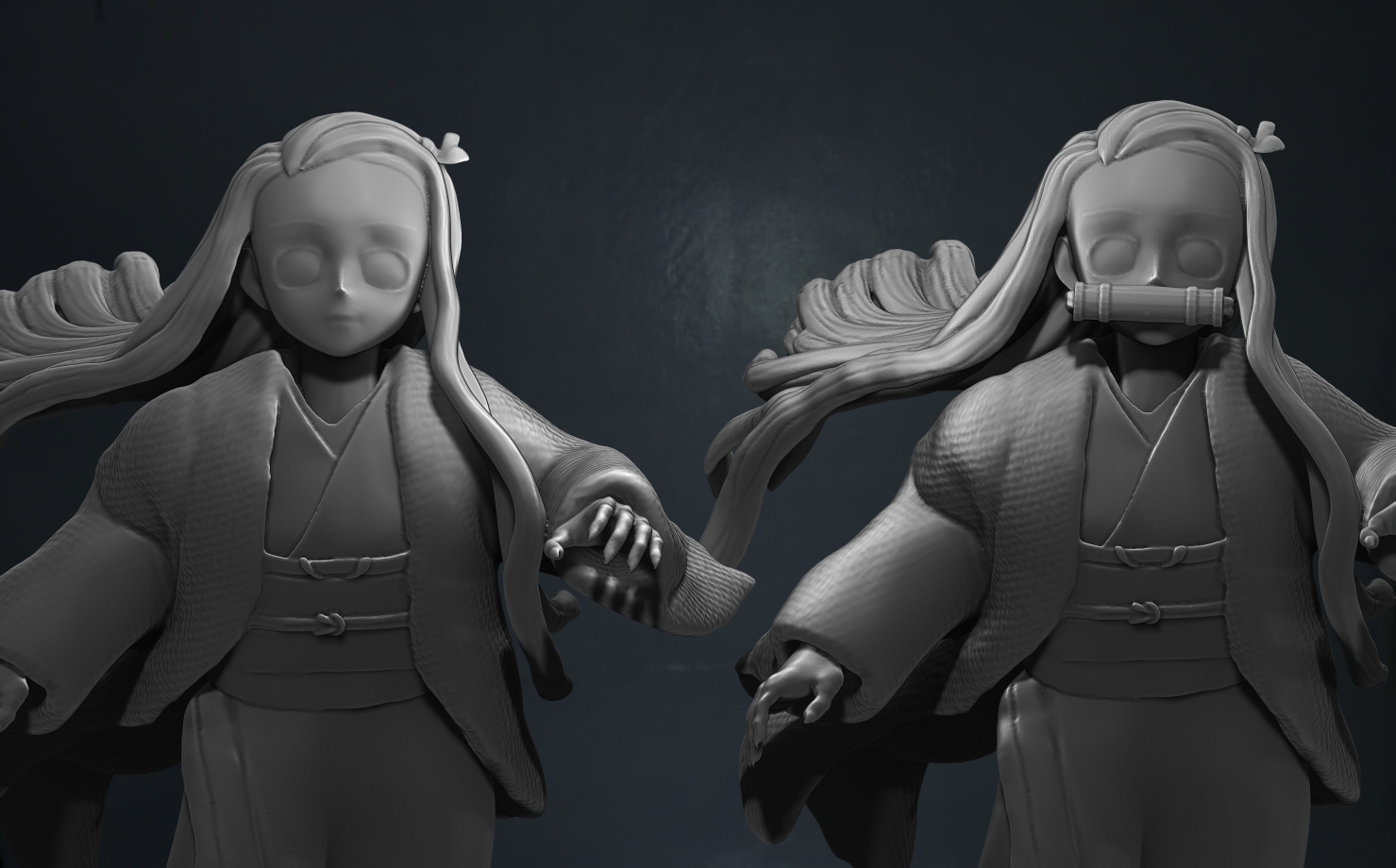 Archivo 3D kimetsu no yaiba - demon slayer - nezuko 3d print statue 3D ...