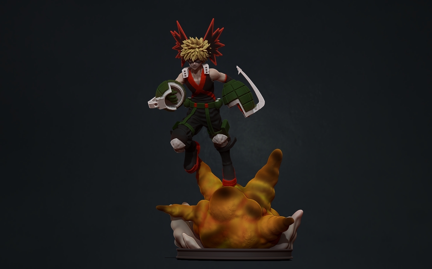 3D file My Hero academia - mha - bakugo figurine 3d print・3D print ...