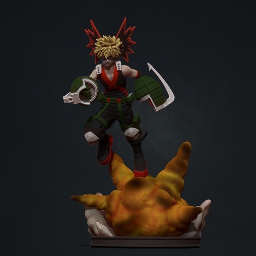 Download STL files My Hero academia - mha - bakugo figurine 3d print ...