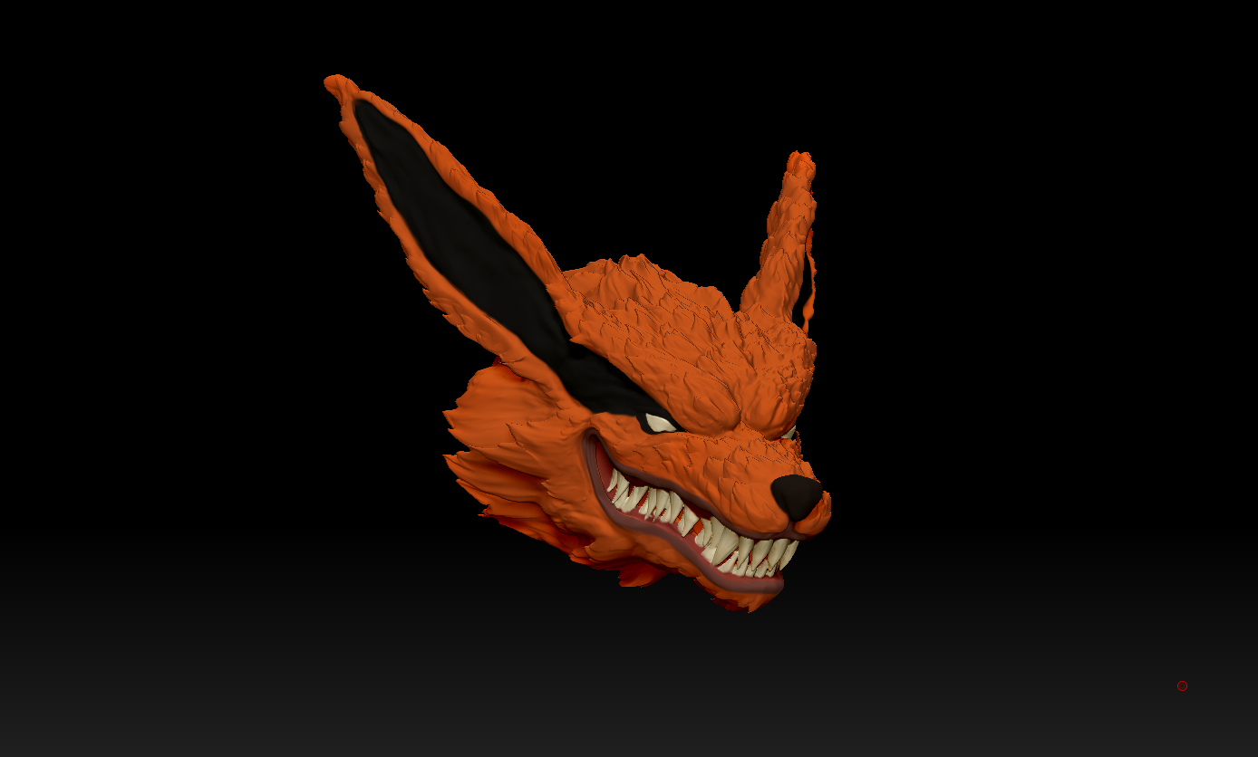 OBJ file kurama head / bust - naruto shippuden・3D printable model to ...