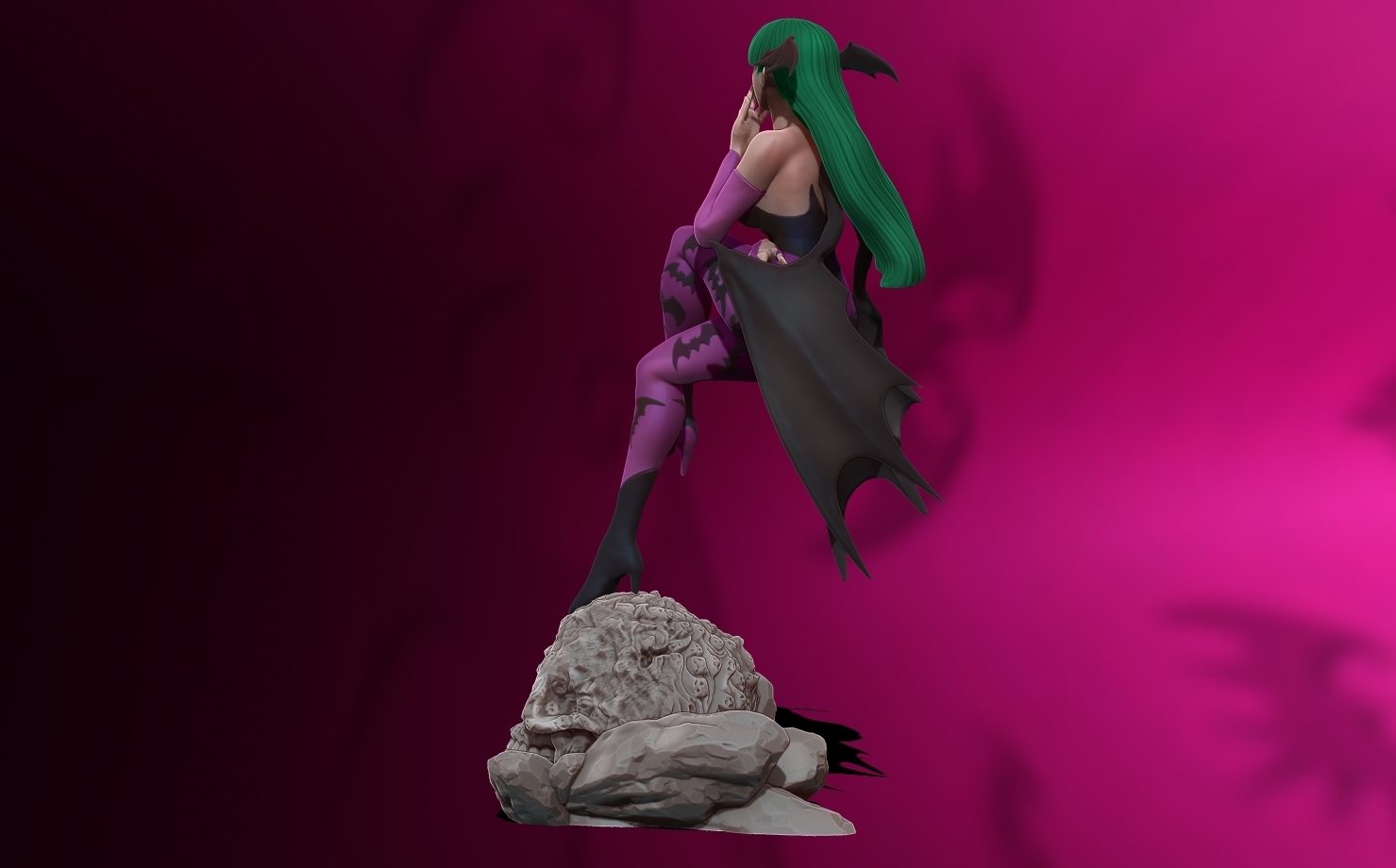 Archivo 3D Morrigan Aensland 3d print figure statue - darsktalkers MvC ...