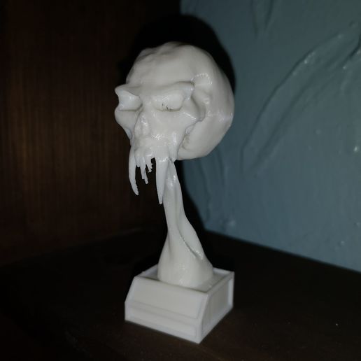 Download STL file Skull head and skull trophy • 3D printable template ...