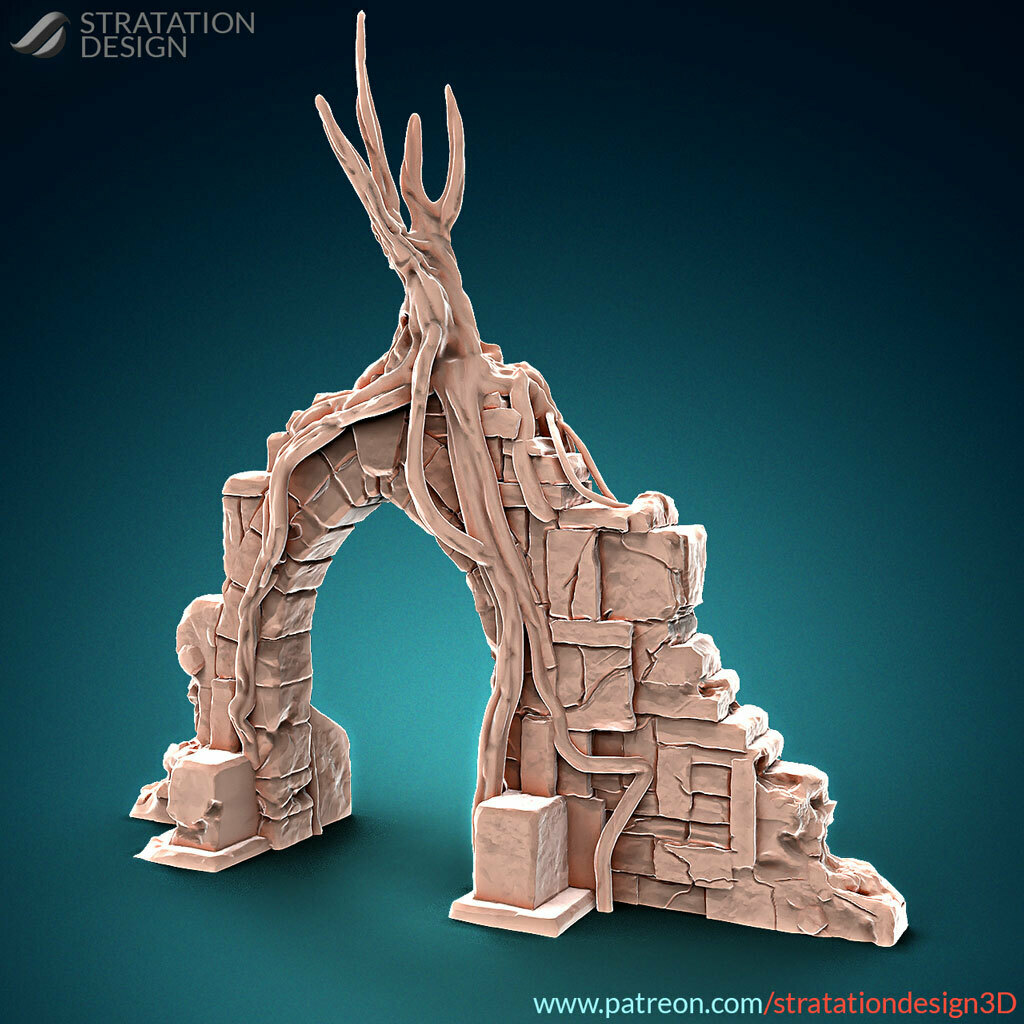 STL file Ruined Portal・3D printing model to download・Cults