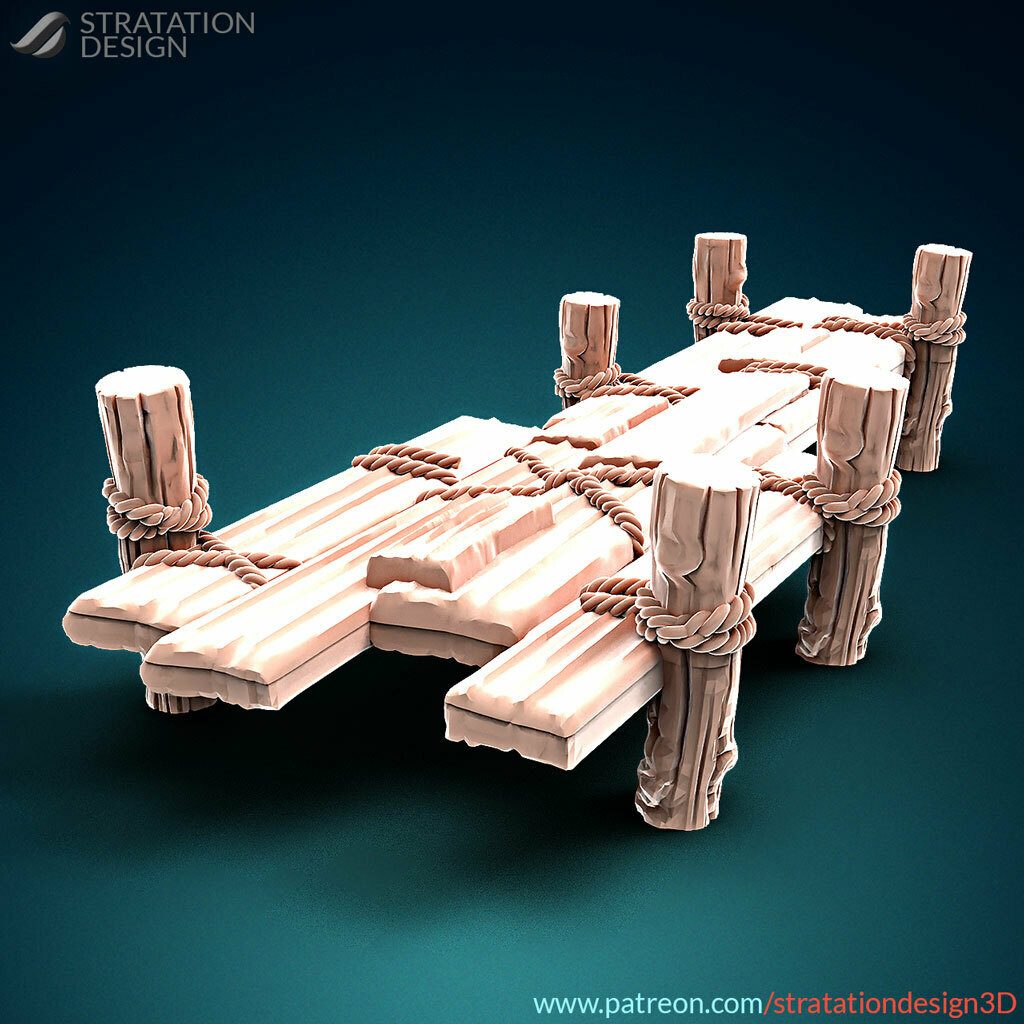 Fichier STL Wobbly Plank Bridge・Design à télécharger et à imprimer en ...