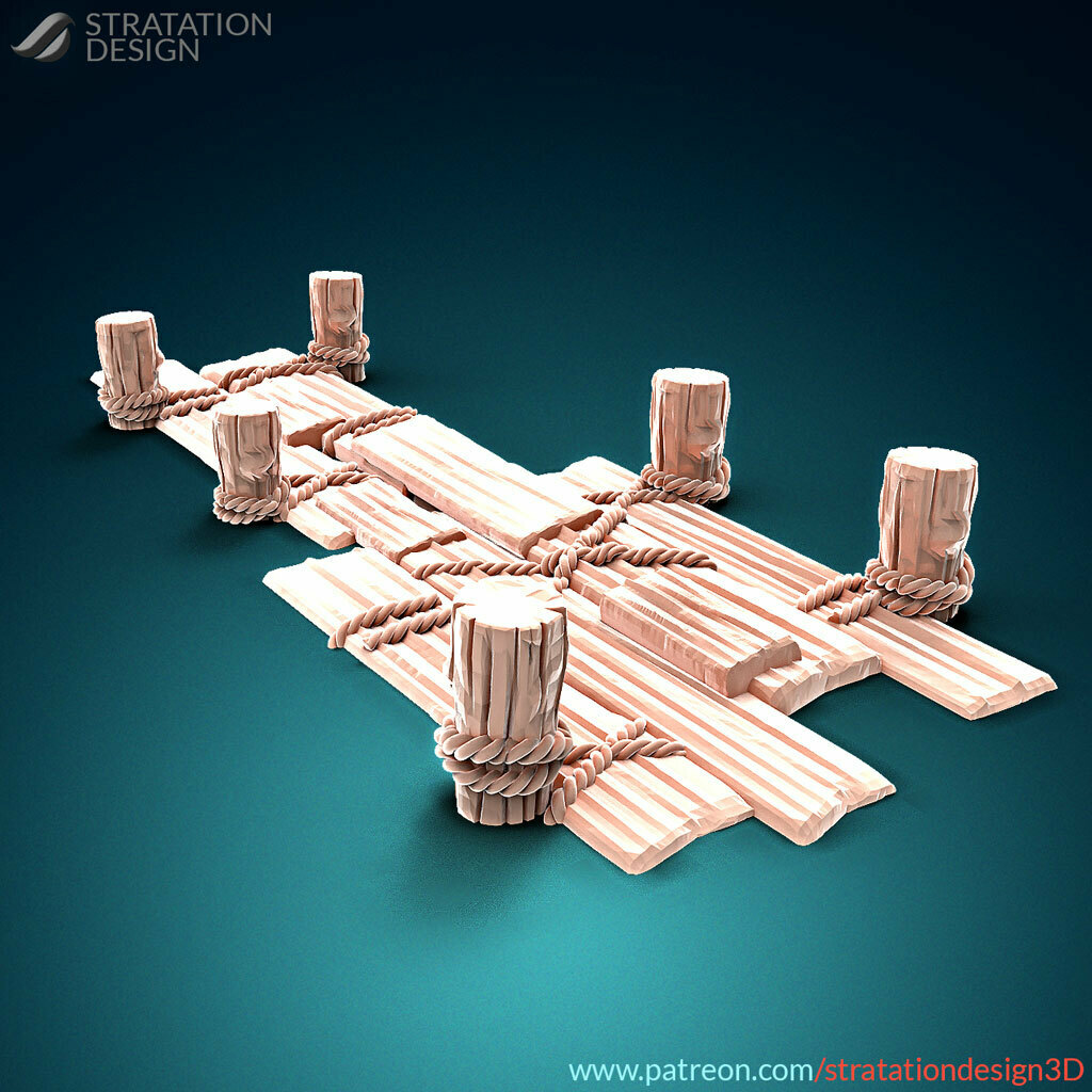 Fichier STL Wobbly Plank Bridge・Design à télécharger et à imprimer en ...