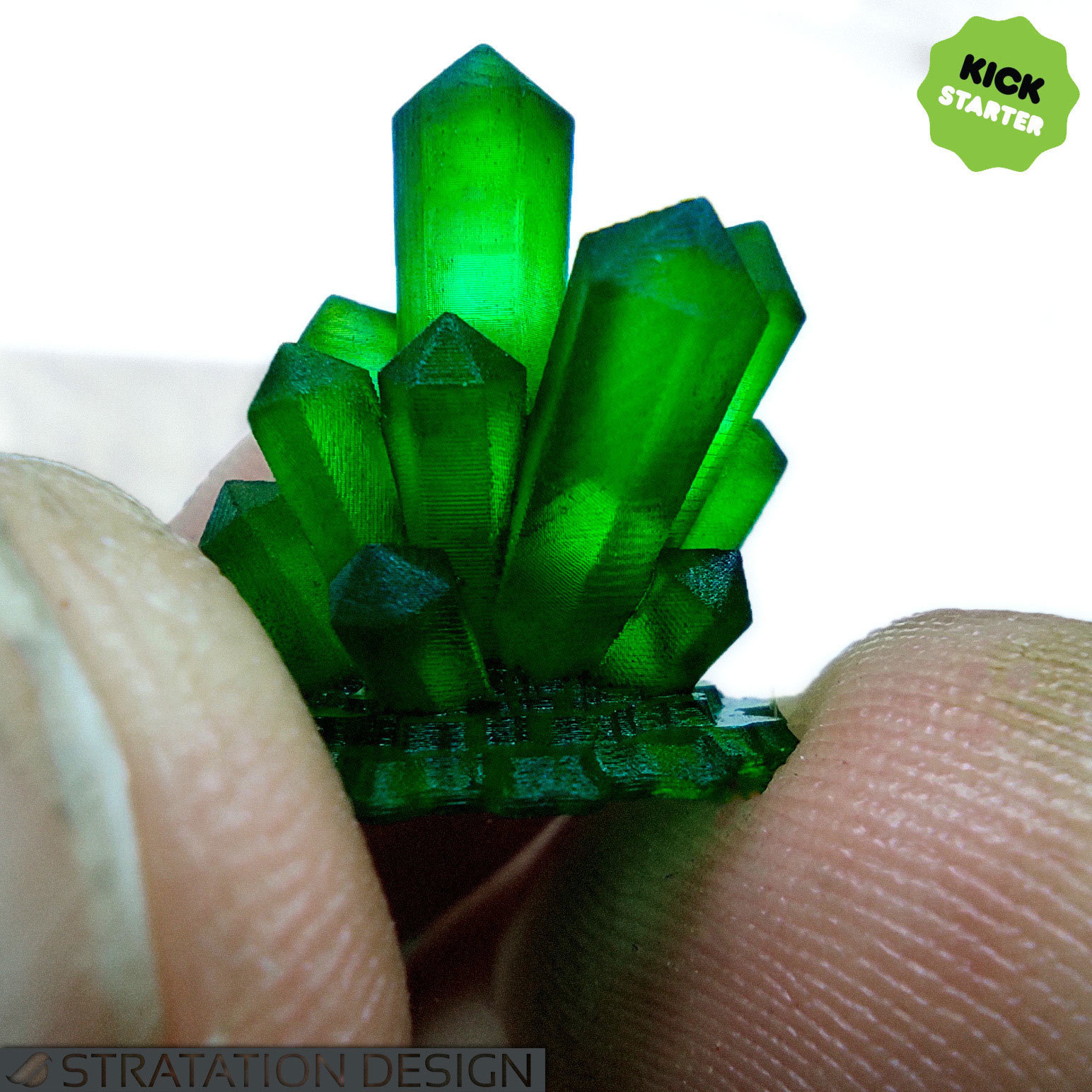 STL file Crystal Cluster 02・3D printing design to download・Cults