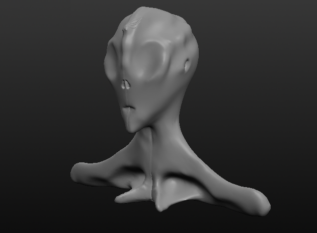 Free STL file Alien Bust・Model to download and 3D print・Cults