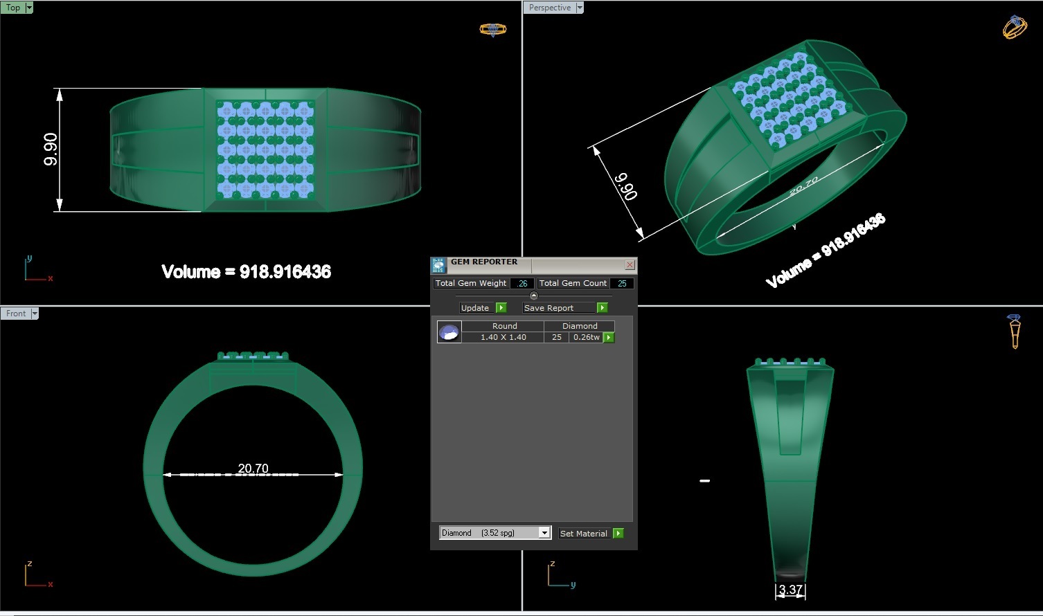 Download free STL file CNGR GENTS RING 28 • Design to 3D print ・ Cults