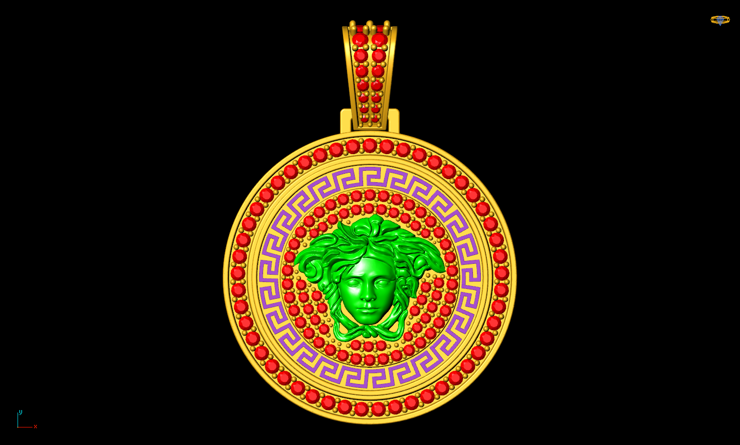 Free STL file 125 Versace Pendent・3D print object to download・Cults