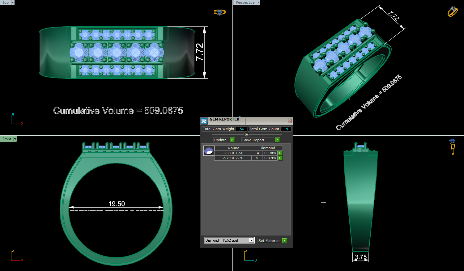 Download free STL file CNGR GENTS RING 19 • Design to 3D print ・ Cults