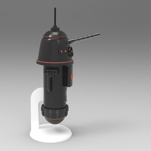 Download 3D printing designs Mandalorian Droid Guard with stand ・ Cults