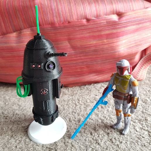 Download 3D printing designs Mandalorian Droid Guard with stand ・ Cults