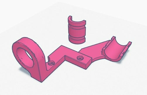 Free STL file TH3D EZABL Mount with Cable Guide/Strain Relief Bracket ...