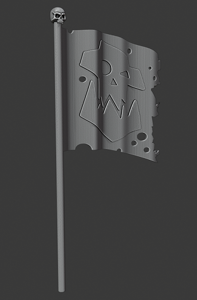 Free STL file Ork War Banner 💀・3D print model to download・Cults