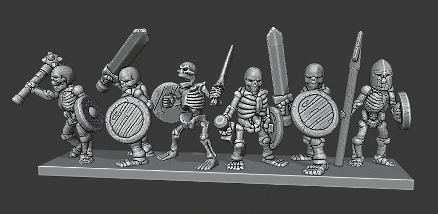 Free STL file Warmaster Undead Skeletons 💀・3D printable design to download・Cults