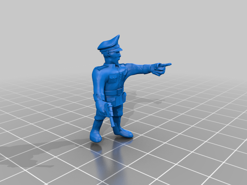 Free STL file German Officer・3D print design to download・Cults