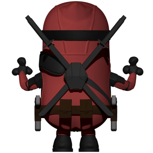 Imprimir en 3D Deadpool Mini-figura de Súbdito Archivo Imprimible.STL ...