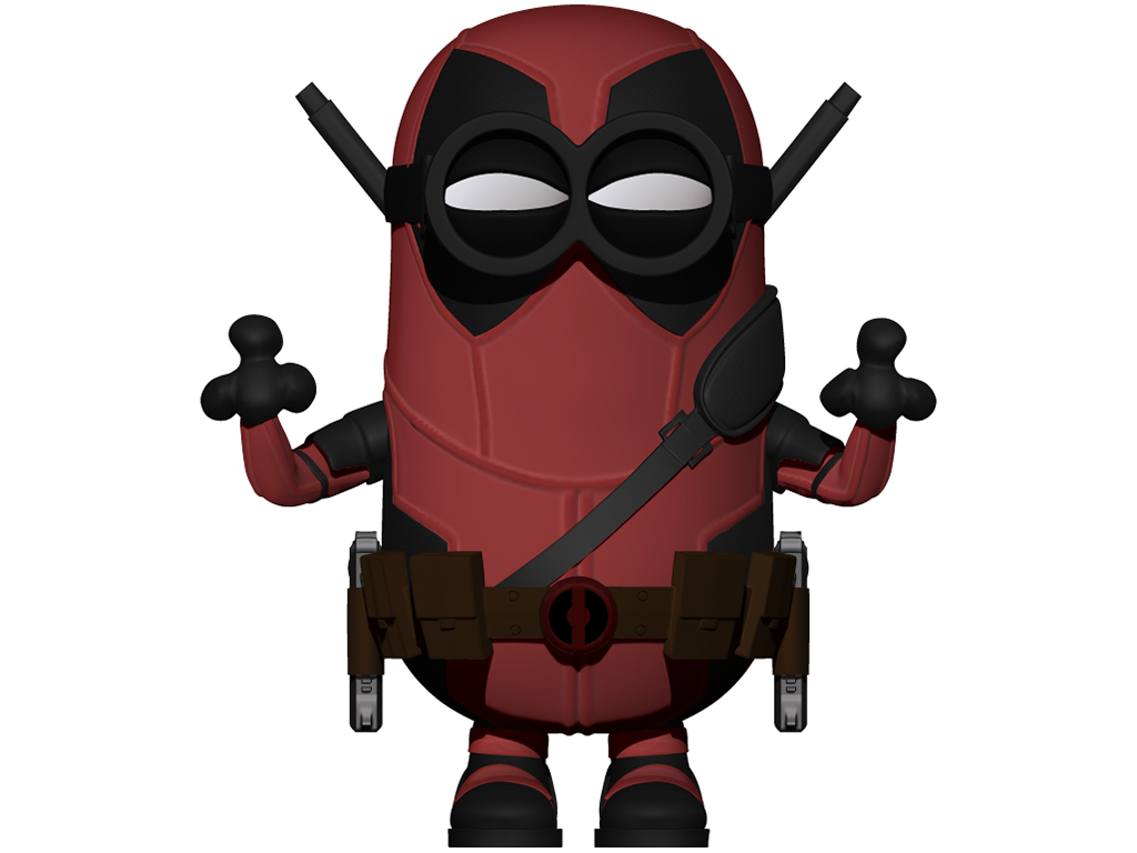 Download STL file Deadpool Minion Mini Figure Printable File .STL • 3D ...