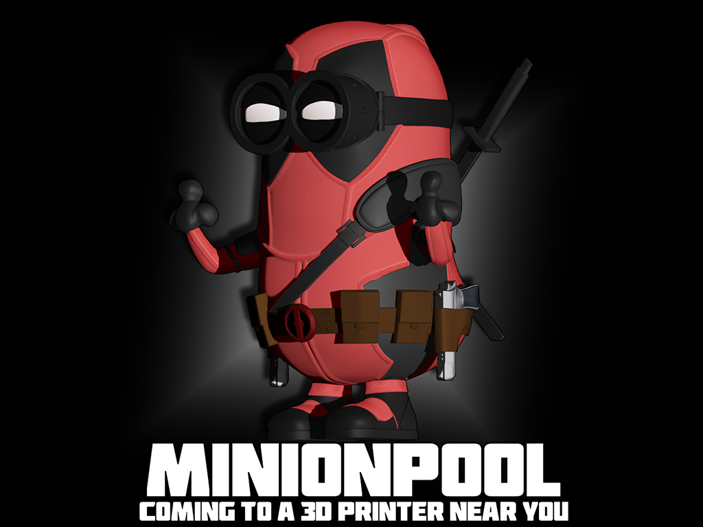 Download STL file Deadpool Minion Mini Figure Printable File .STL • 3D ...