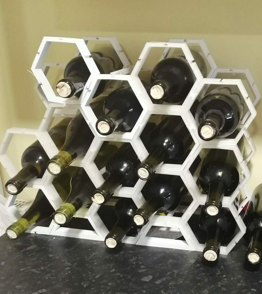 Free 3D file Modular Wine Rack 🍷・3D print design to download・Cults