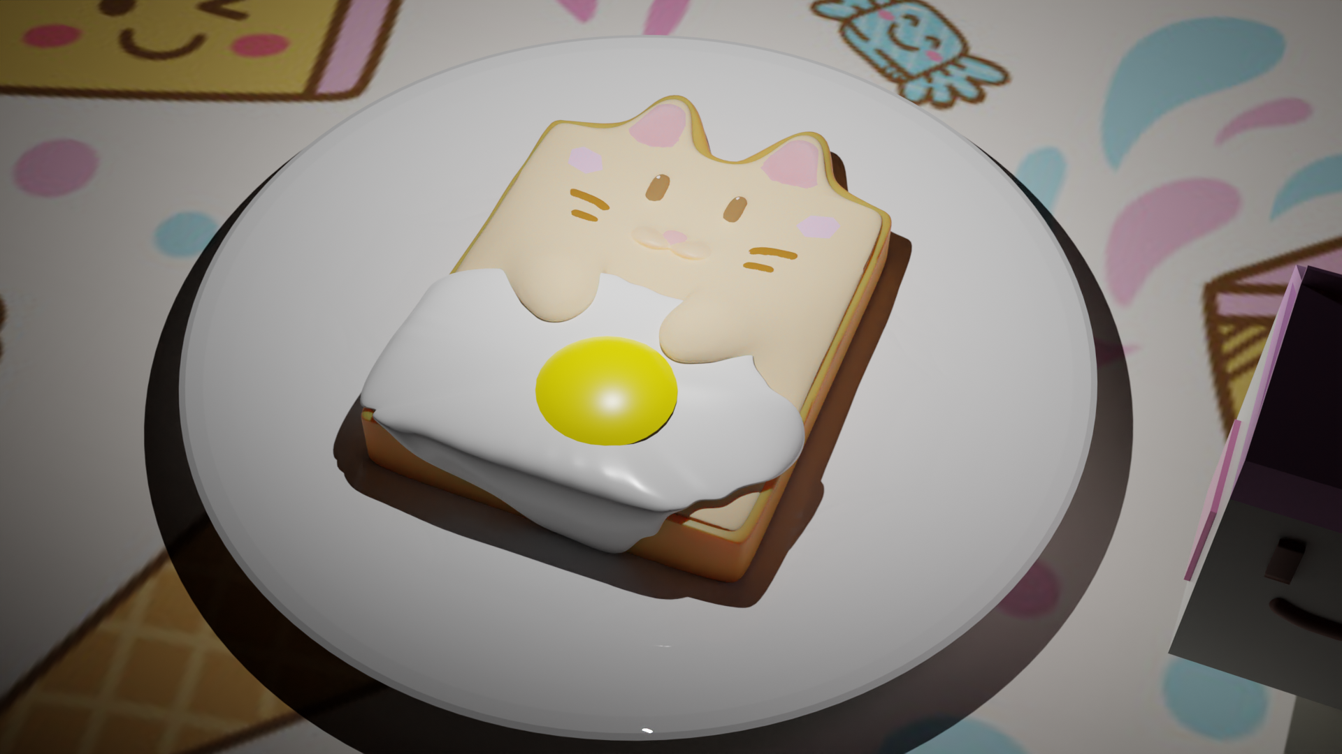 STL file Cat Toast・Model to download and 3D print・Cults
