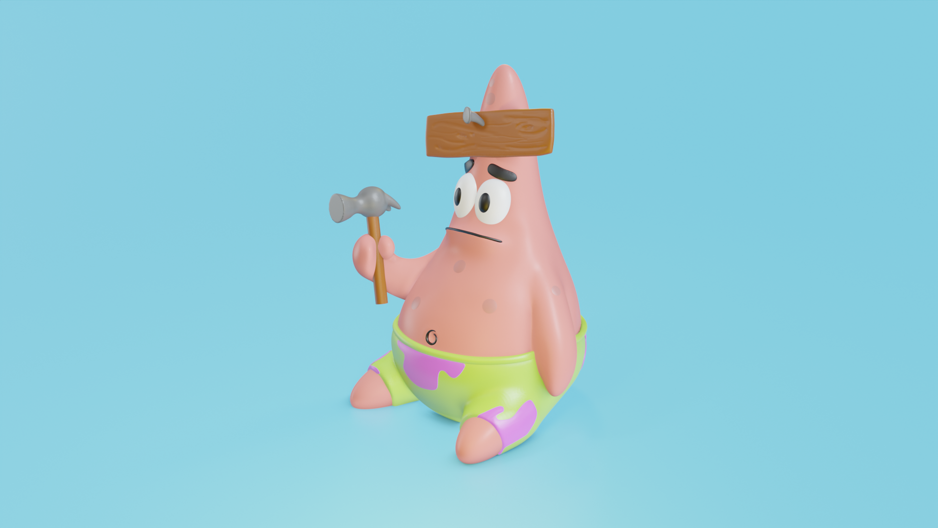STL file Patrick Star figure・3D printable model to download・Cults