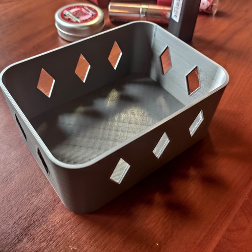 Download STL file complete set of containers with rhombus • 3D printing ...