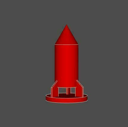 Free STL file ROCKET MİNİ・3D print object to download・Cults