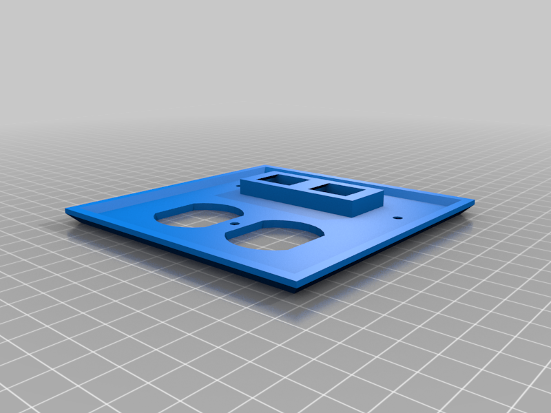 Free 3D file Duplex Wall Plate: Keystone and Power 🧹・3D printer design ...