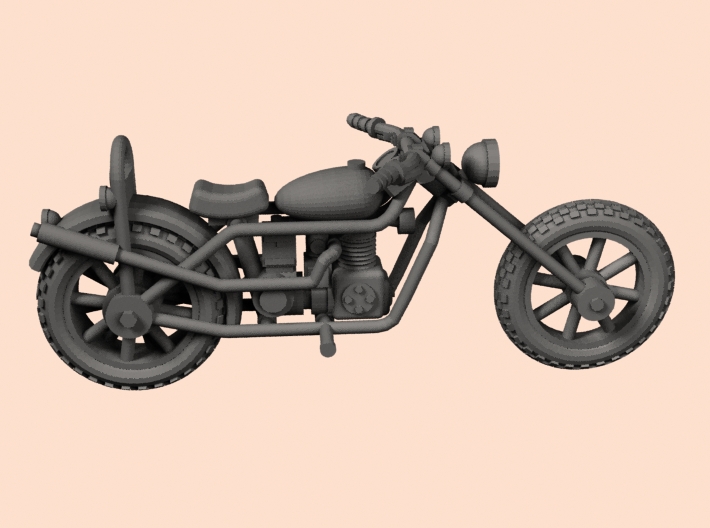 STL file 28mm Chopper bike・3D print model to download・Cults