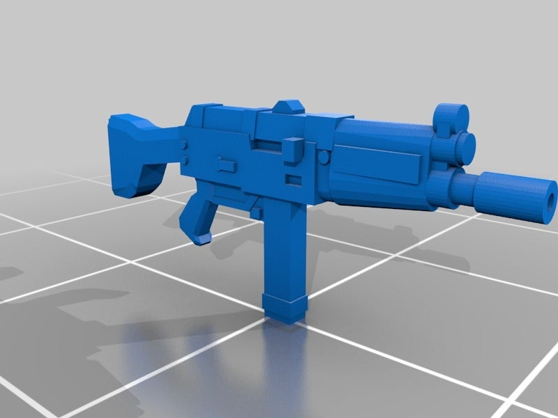 Free STL file Sub machine gun-1・3D printer model to download・Cults