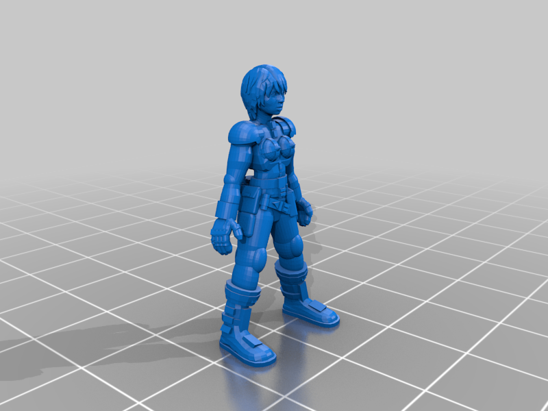 Бесплатный STL файл 28mm Sci-Fi girl miniature・Модель 3D-принтера для ...