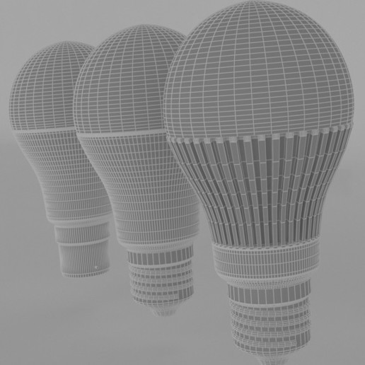 Download STL file LED Bulbs 3 Types • 3D printing object ・ Cults