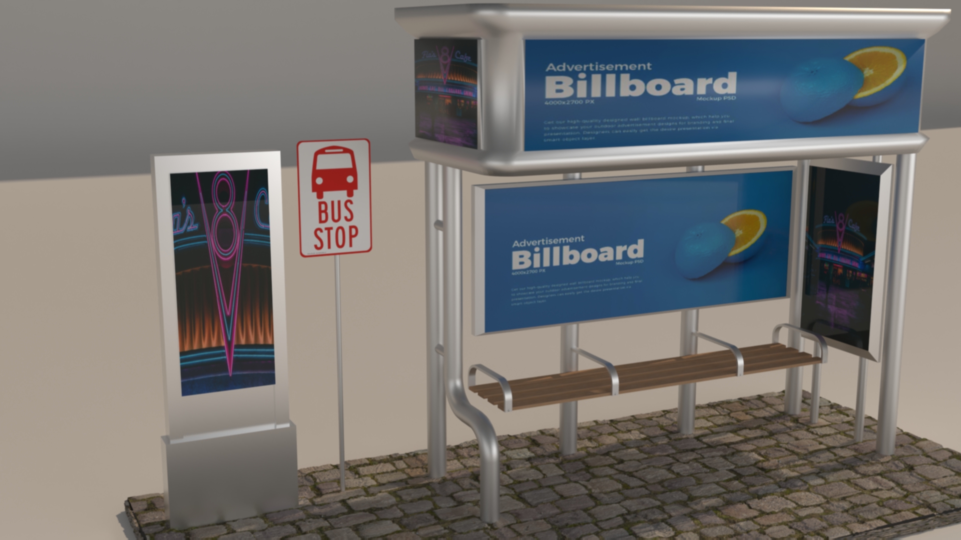 3D file Bus Stop・Model to download and 3D print・Cults