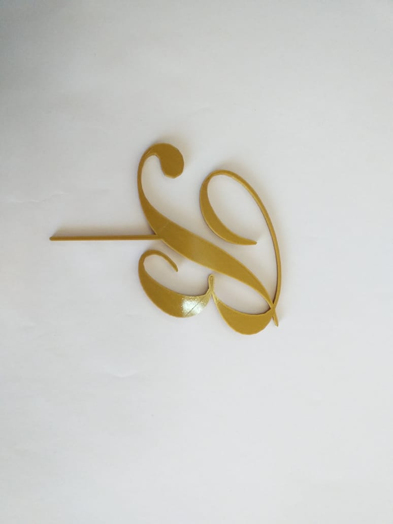 STL file Topper letter B 🍰・3D print model to download・Cults