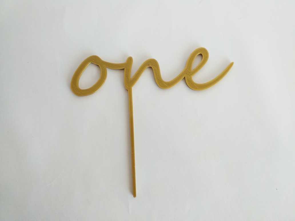 STL file Topper One 🍰・3D print design to download・Cults