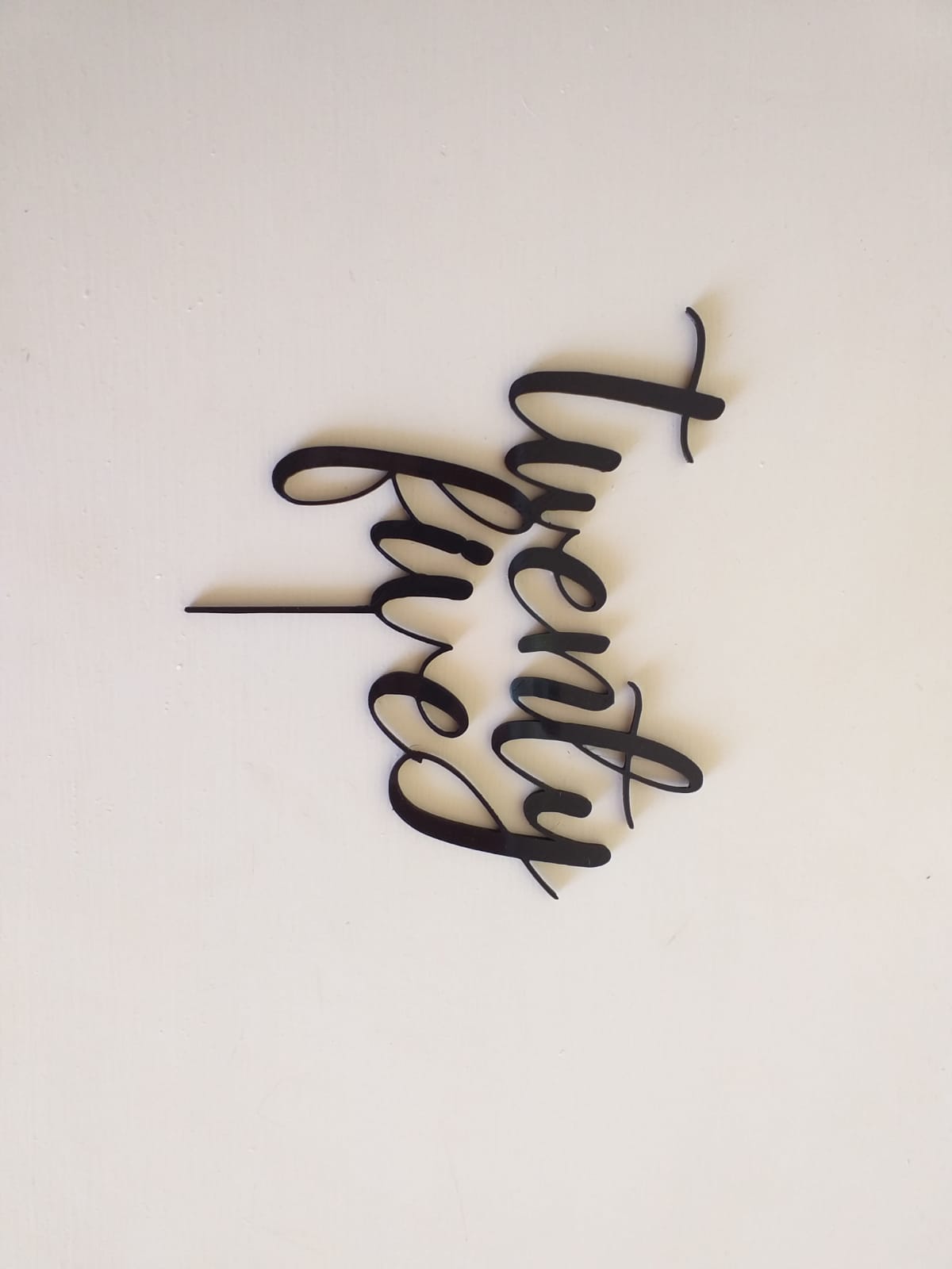 Archivo STL topper twenty five・Plan de impresión en 3D para descargar・Cults