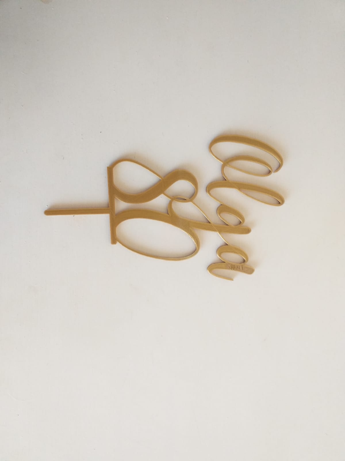 STL file cake topper Olga 80・3D printer design to download・Cults