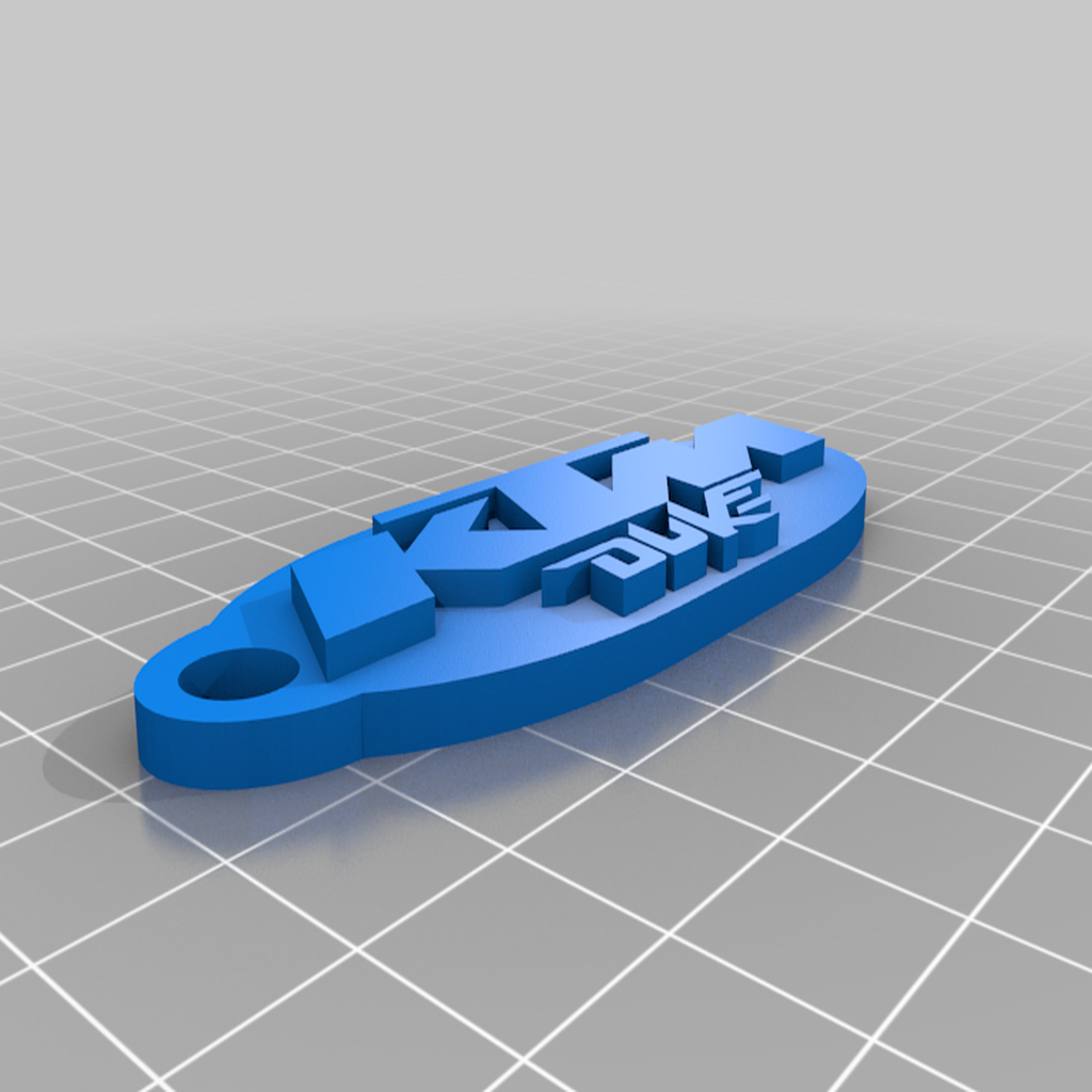 Бесплатный STL файл ktm duke keychain・3D-печатная модель для загрузки・Cults