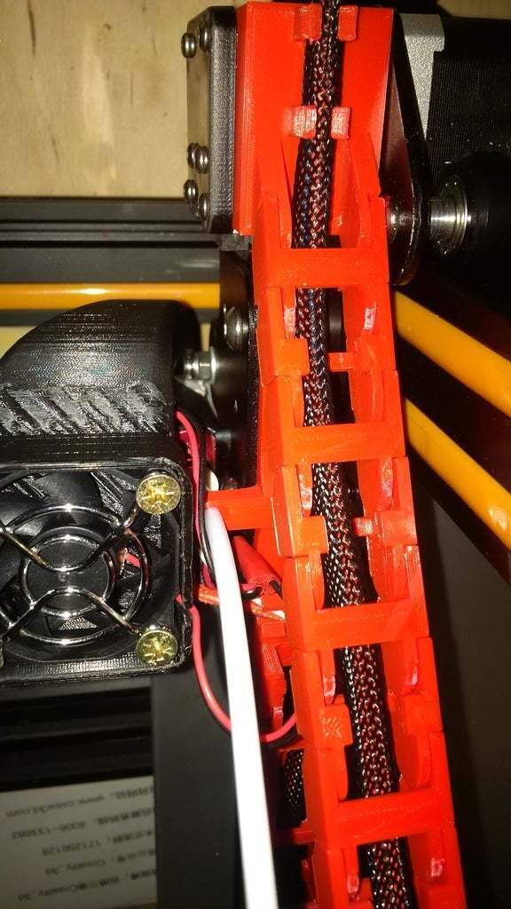 Free STL file Creality CR-10 X-Axis cable chain・3D printing template to ...