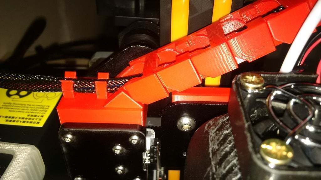 Download free STL file Creality CR-10 X-Axis cable chain • Model to 3D ...