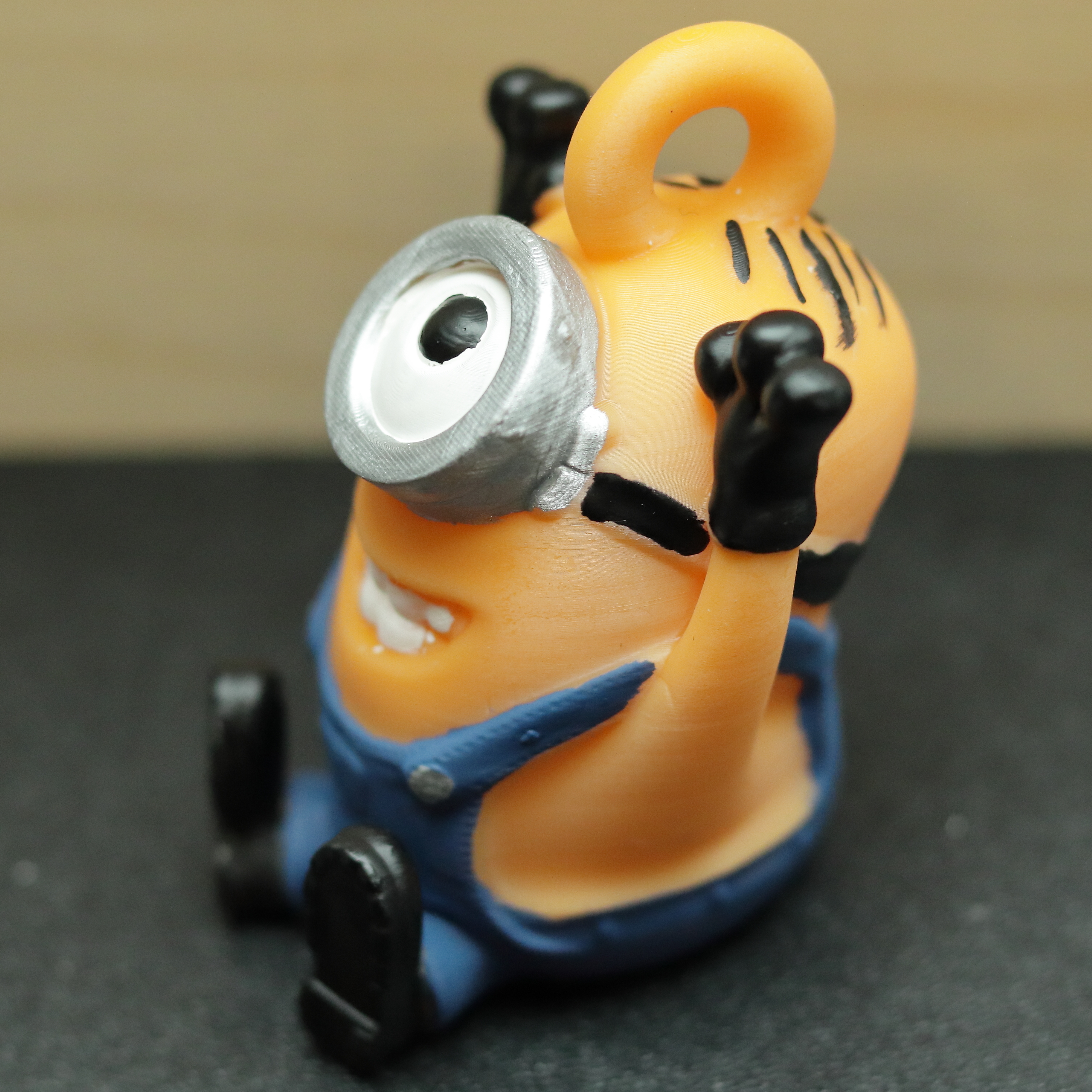 Free STL file happy minion key chain 👹・3D print design to download・Cults