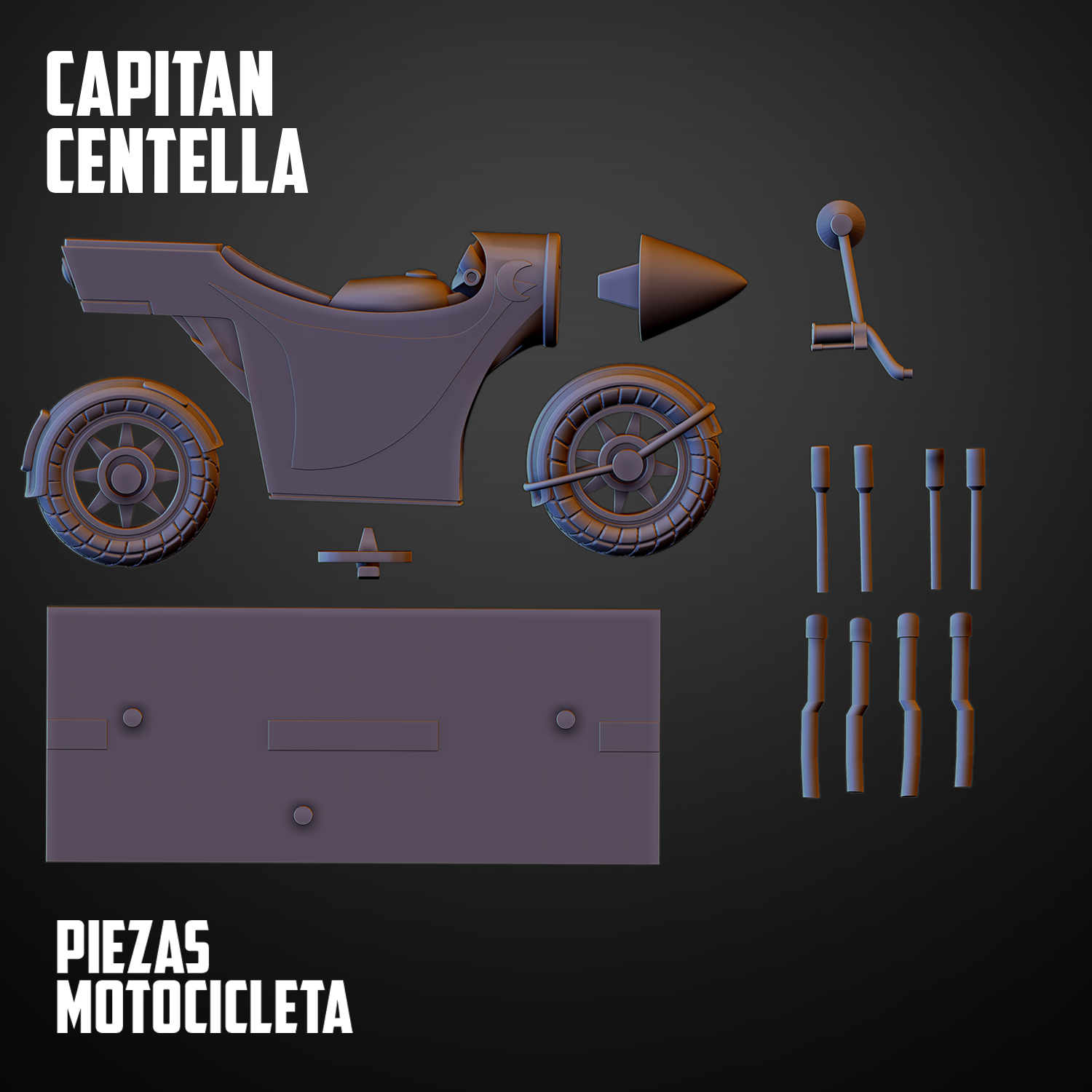 Archivo STL Capitán Centella 👾・Plan para descargar y imprimir en 3D・Cults
