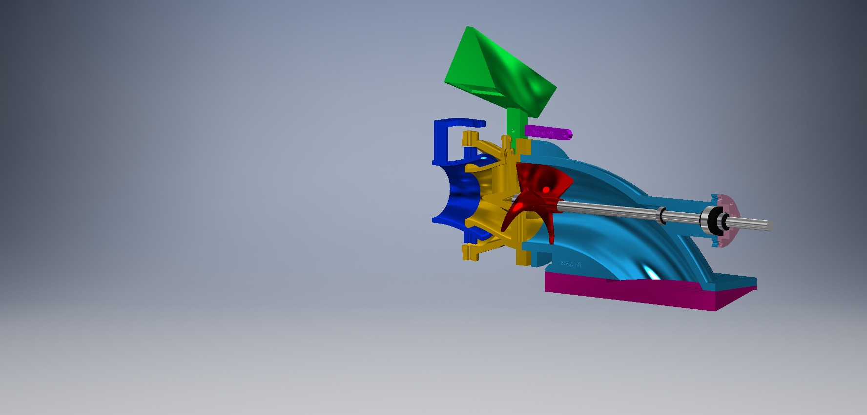 3D file Water jet propulsion 60mm/Водометный движитель 60мм! 🚰・3D print ...