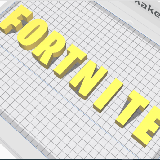 Descargar archivo STL Fortnite Letters Font • Diseño para la impresora ...