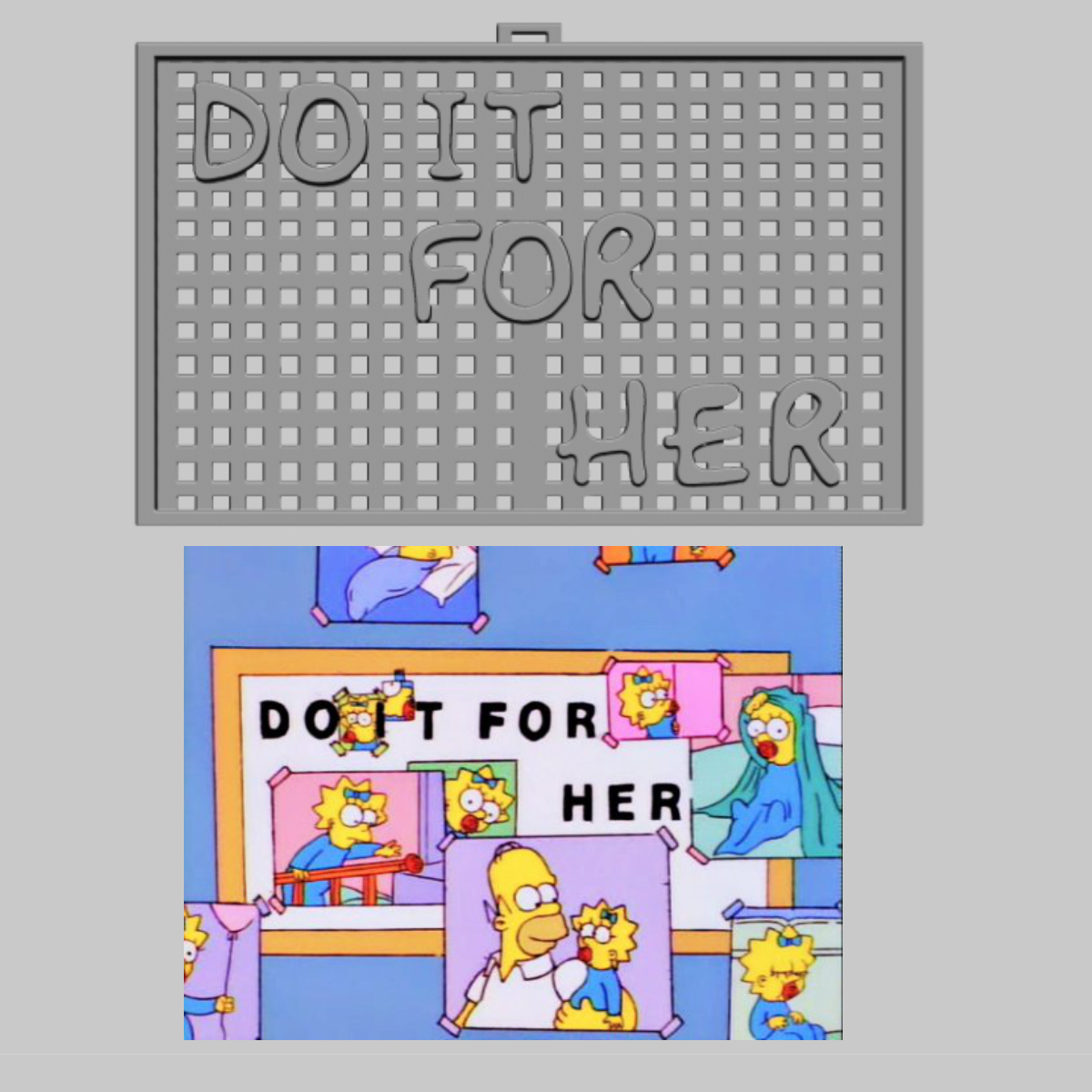 STL file The Simpsons small photo frame・3D printer model to download・Cults